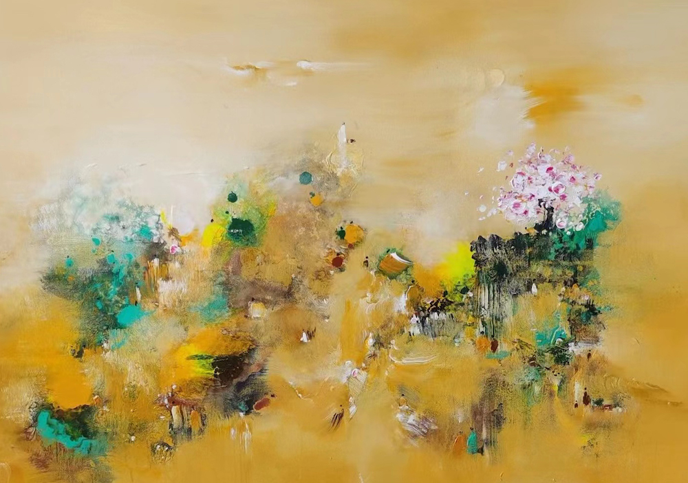 纤手伴月 by Wang Guoping – YangGallery